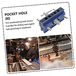 OSALADI Tools 1 Set tool aluminum alloy portable drill guide woodworking jigs drill drill guide for straight holes dowel kit drill pocket hole punch hole appendix Tool