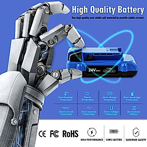 Jialitt 24V 3000mAh Replacement for Kobalt 24V Battery KB624-03 KB524-03 KB424-03 KB224-03 KB124-03 0673802 1051230 Li-ion Cordless Tools Battery NOT for Snow Joe
