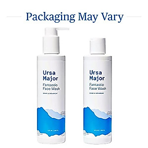 Ursa Major Fantastic Face Wash | Natural, Vegan & Cruelty Free | Daily Foaming Facial Cleanser for Men & Women | 8 ounces