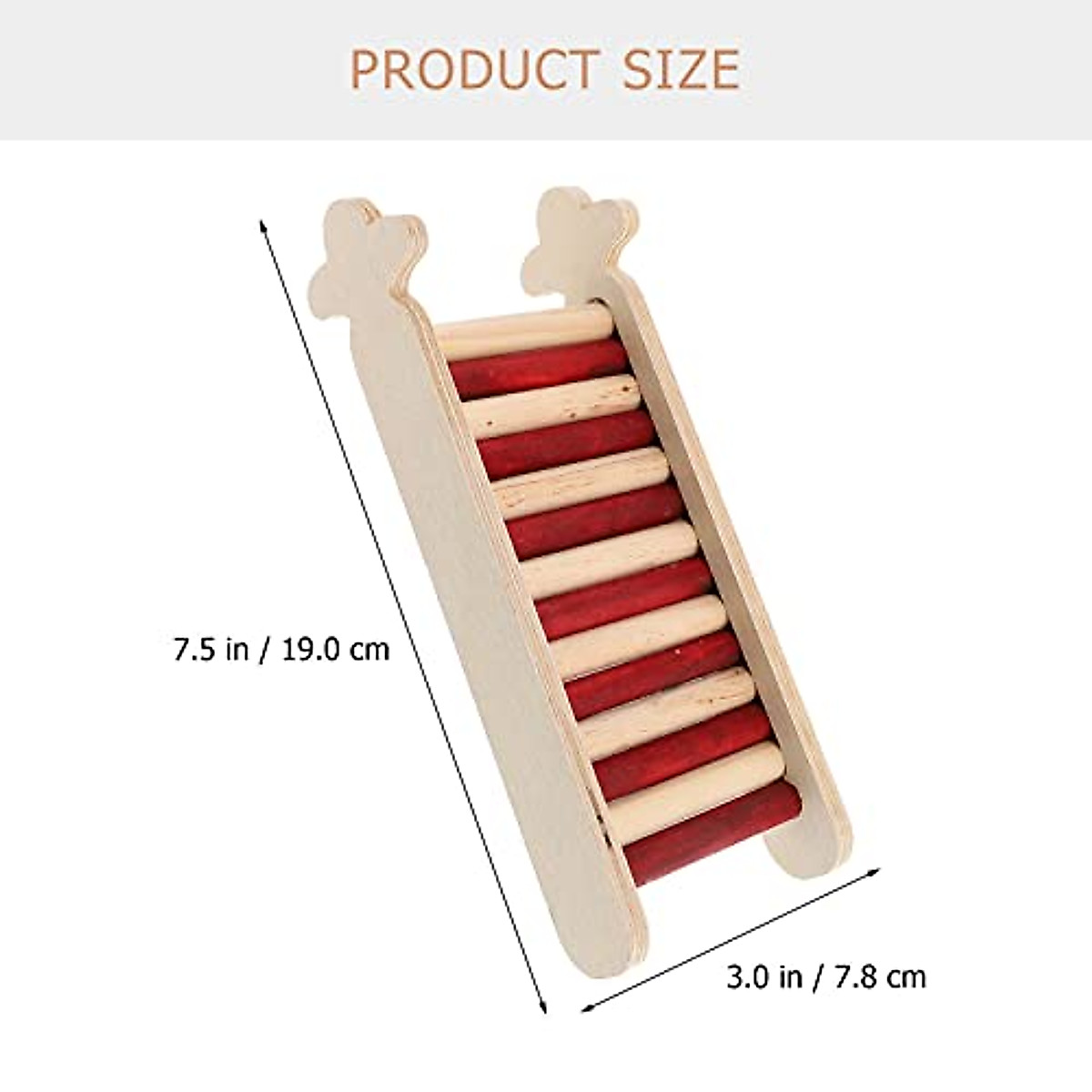 LUOZZY Hamster Nest Ladder Multi-Function Stand Attic Syrian Hamster Toy Cage Landscape Supplies