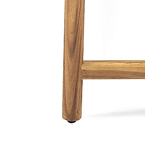 Christopher Knight Home Bonnie Outdoor 3 Seater Wicker Bench, Teak and Brown