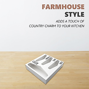 Losvio Bag Storage Organizer, Wood Kitchen Food Baggie Dispenser Box for Drawer, Compatible with Most Brands Gallon/Quart Bag, Sandwich Bag, Snack Bag(White)