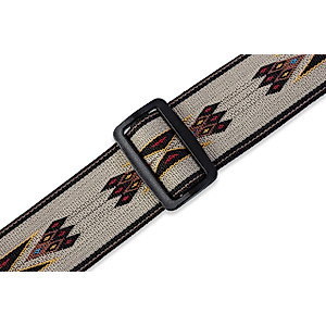 Levy's Leathers MSSN80-TAN Polypropylene Jacquard Weave Guitar Strap, Tan,Medium