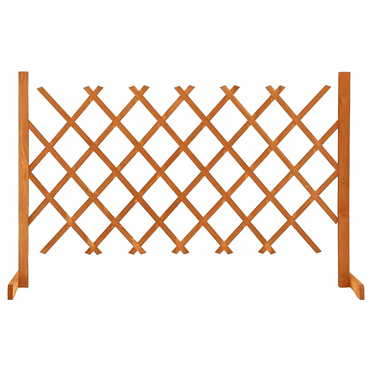 Garden Trellis Fence,Garden Fence Border,Portable Fence,Privacy Fence,Fencing for Yard,Private Fence,Garden Fence for Dogs,for Patio,Backyard,Outdoor Pool,Porch,Orange 47.2"x35.4" Solid Firwood