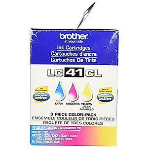 Brother LC41 Color 3 Pack 1 each Cyan, Magenta, Yellow