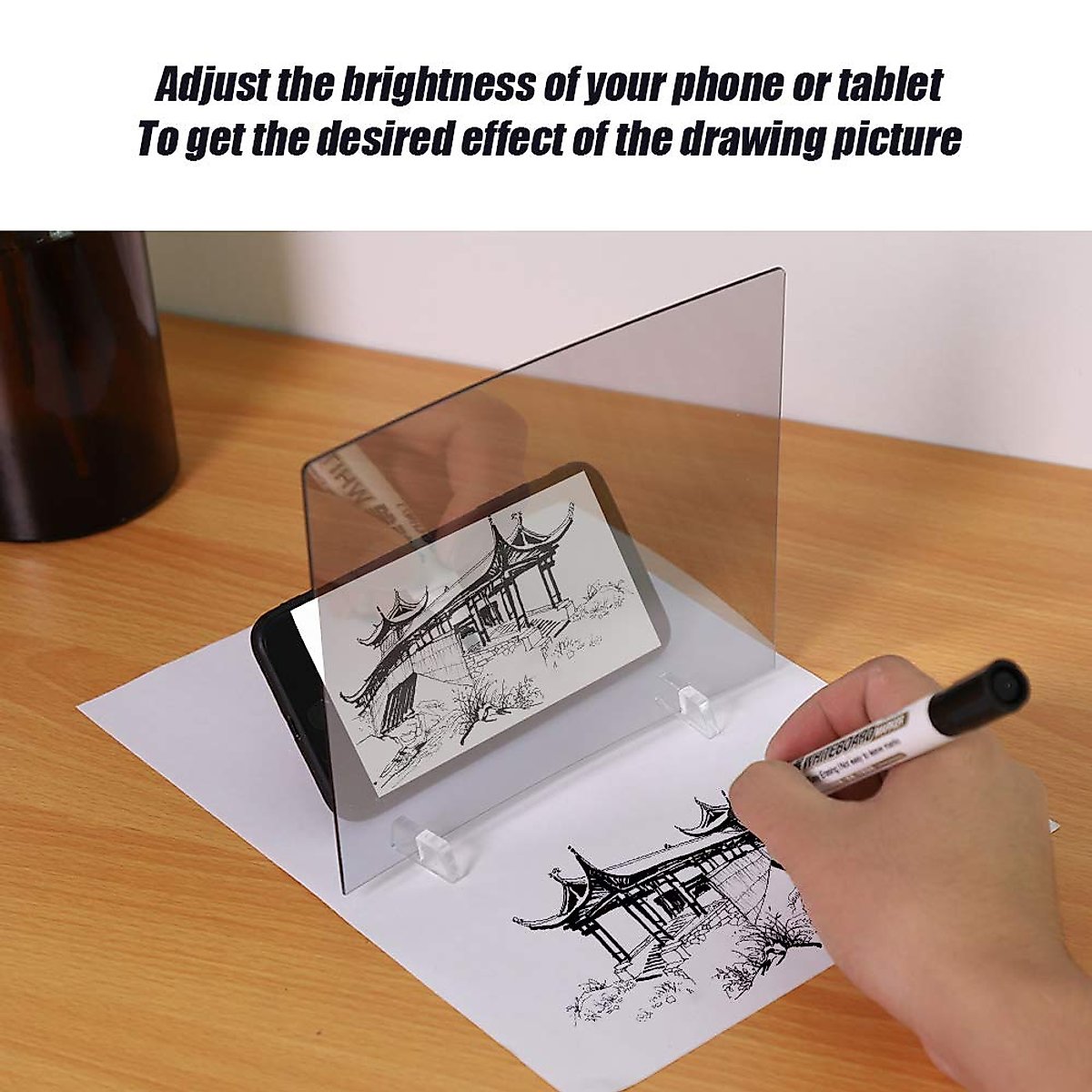 Simlug Portable Optical Tracing Board, IP65 Drawing Projector, A Magic Mirror for Students Adults Artists Beginners