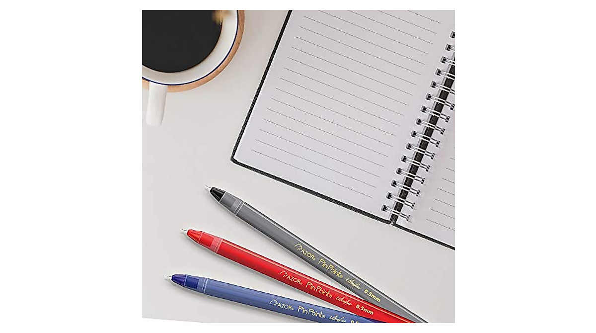 AZOR Pin Point Fine Point Pens – 10 Assorted Colors