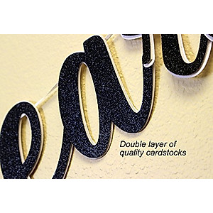 All About Details Happy New Year! Cursive Banner (Black)