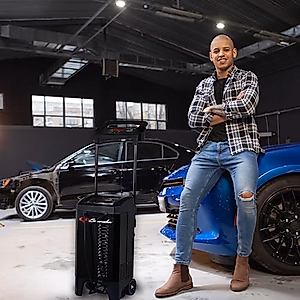 Schumacher SC1352 250A 12V/24V Wheeled Battery Charger and Jump Starter – For Car, SUV, Truck, and Boat – Fully Automatic – 40A and 20A Boost Modes – Battery and Alternator Tester