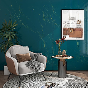 YENHOME 30"x118" Marble Peel and Stick Countertop for Kitchen Counter Contact Paper Marble Vinyl Countertop Paper Waterproof Wall Paper for Kitchen Cabinets Countertop Cover Upgrade Furniture