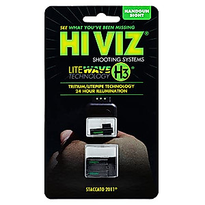 HIVIZ Lightwave H3 Tritium/Lightpipe Staccato Day/Night Sight