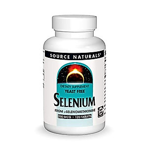 Source Naturals Selenium, Yeast Free 200 mcg from L-Selenomethionine - 120 Tablets