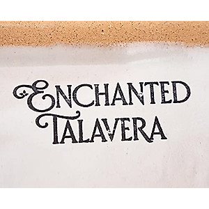 Enchanted Talavera Pottery Mexican Hand Painted Ceramic Rectangle Serving Platter Dish Appetizer Plate Tray Food Mexican Floral Pattern Thanksgiving Holiday Party Fiesta (Large 13.2 x 9 x 2, Multi)