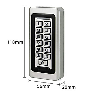 Retekess T-AC03 Security Access Control Keypad,RFID Keypad,Door Access Control,Stand-Alone Keypad,2000 Users,Wiegand 26-bit,Support Proximity RFID Card
