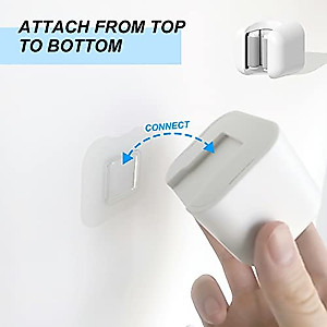 Broom Holder, 3 Pack Sturdy Wall Mount Grippers, Self-Adhesive Mop Holder, No Drilling & Damage-Free Anti-Slip Organized Wall Hanger for House, Bathroom, Kitchen, Garden, Garage Storage