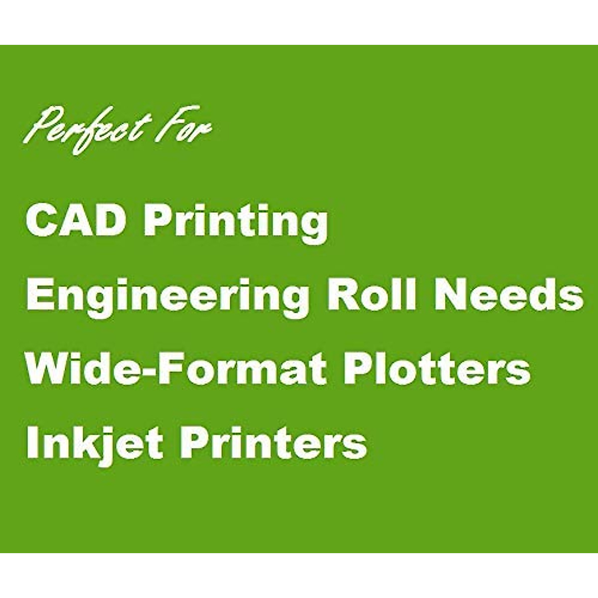 EcoChit 24" x 150' Plotter Paper Rolls 92 Bright 20lb 2" Core, 4 rolls - Every Case Plants Two Trees