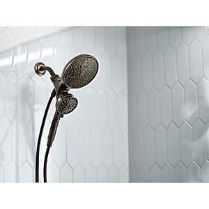 Brecklyn Single-Handle 6-Spray 1.75 GPM Shower Faucet with Valve in Mediterranean Bronze (Valve Included)