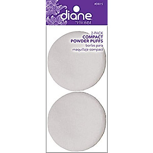 Diane D815 Makeup Cosmetic Puffs for Compacts, Pressed Powders, Setting Powders - 2 Count (Pack of 1)