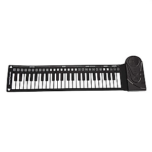 49 Keys Roll Up Piano Upgraded Portable Electronic Keyboard Hand Rolling Up Piano Plastic and Silicone Piano for Adult Flexible & Foldable
