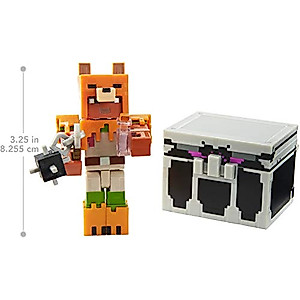 Mattel Minecraft Dungeons Battle Chest with Figure, Weapon and Accessories, Action & Adventure Toy Based on Video Game, For Storytelling Play and Display, Gift for 6 Years Old and Up