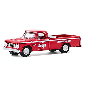 Greenlight 30184 1965 Dodge D-200 49th International 500 Mile Sweepstakes Official Truck 'Dodge Builds Tough Trucks' (Hobby Exclusive) 1/64 Scale Diecast