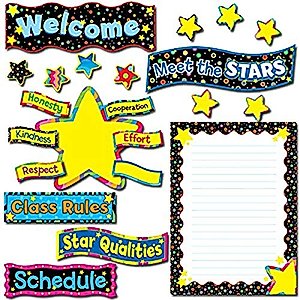 Creative Teaching Press Bulletin Board Set, Back-to-School Stars (4040)