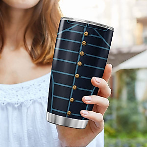 VAATOO Musician Coffee Tumbler Nutrition Facts Travel Mug With Lid Cool Birthday Gifts For Men Women Music Lovers Inspirational Sayings Cold Steel Tumblers Insulated Cup Hot Drink