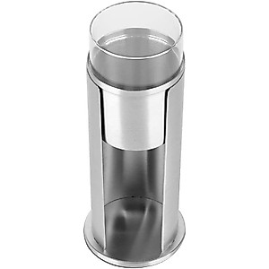 Cotton Pad Holder and Qtip Holder Dispenser Set Stainless Steel Apothecary Jars with Acrylic Lids for Cotton Balls,Cotton Swabs,Q-Tips,Cotton Rounds,Makeup Pads Storage Canister holder