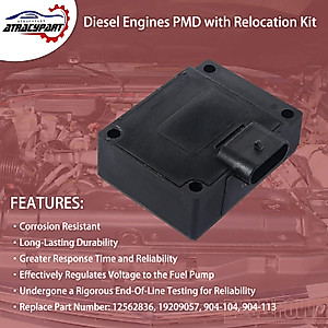 Diesel Engines Fuel Pump Drive Module PMD FSD with Relocation Kit | for 1994-2002 GMC & Chevrolet, 1999-2005 Workhorse with 6.5L Diesel Engine | Replace # 12562836 19209057