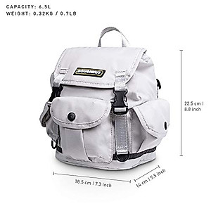 Doughnut Pioneer Collection LightHOUSE 6.5L Travel School Ladies College Girls Lightweight Casual Daypacks Bag Backpack (Stone)