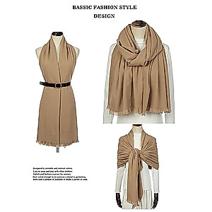 SWAT PANY Pashmina shawls and wraps for Evening Dresses Camel Scarf for Women Winter Shawl Wraps for Women Weedings