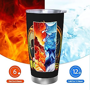 JIESAJ Anime My Hero Academia Insulated Tumbler 20oz Insulated Kettle For Men'S Woman'S Insulated Kettle