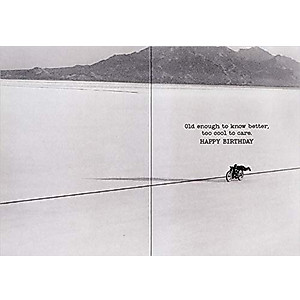 Avanti Press Roland Free : Motorcycle Land Speed Record America Collection Humorous : Funny Birthday Card