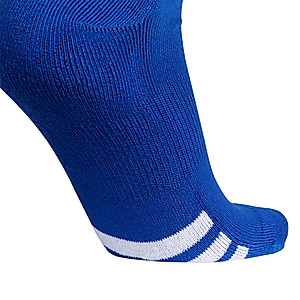 adidas Rivalry Field Socks, Multi-Sport Team Accessories Over-The-Calf, Men Women (2 Pairs), Royal Blue/White, Large