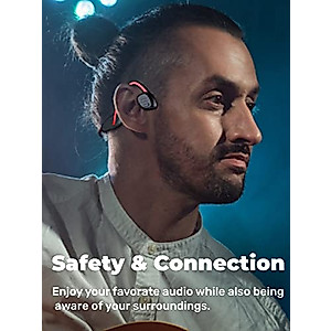 GenXenon Bone Conduction Headphones Bluetooth 5.3 Open Ear Headphones IPX6 Waterproof 8 Hours Playtime Wireless Earphones Bluetooth Headset with Mic for Running, Cycling, Driving, Sports, and Fitness