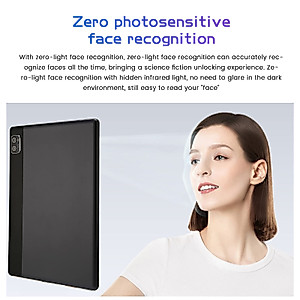 Jectse 10.1 Inch Tablet, 1960x1080 IPS HD 6GB 128GB 2.4G 5G WiFi Table with 2MP 5MP Dual Camera, 8800mAh 10 Core Touch Screen Calling Tablet for Android12, Black