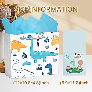 Colodeol 12" Large Happy Birthday Gift Bags