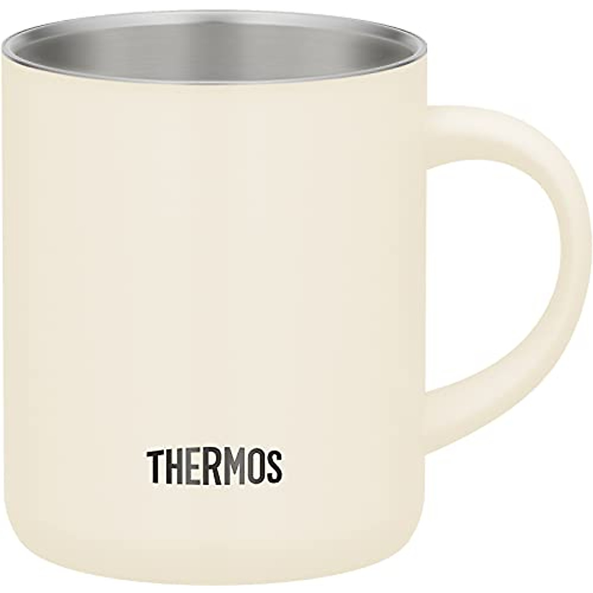 Thermos JDG-451C MWH Vacuum Insulated Mug, 15.2 fl oz (450 ml), Milk White