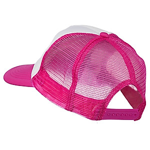 World's Best Daddy Embroidered Foam Mesh Back Cap - Hot Pink White OSFM