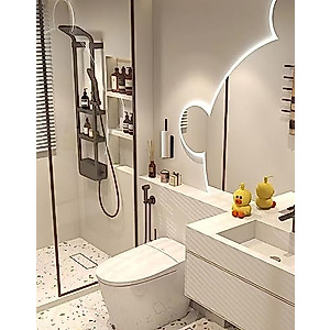 Paper Towel Holder, Drilling Under Cabinet Kitchen, 13.2 inch Stainless Steel Paper Towel Roll Rack, Towel Roll Hanger for Bathroom (Black)