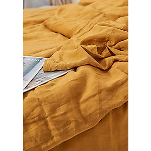 Mustard Yellow Color Cotton Duvet Cover King/Queen/Full Toddler 100% Cotton Bedding Set/Yellow Bedding/Custom Duvet Cover (Queen)