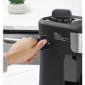 Mr. Coffee Espresso and Cappuccino Machine, Single Serve Coffee Maker with Milk Frothing Pitcher and Steam Wand, Stainless Steel