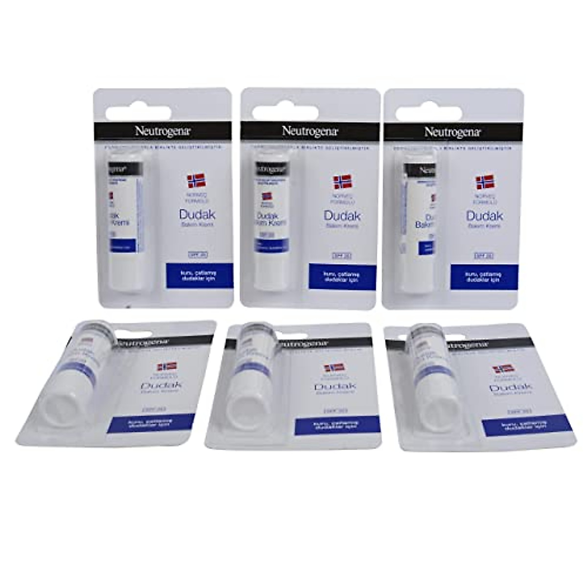 Neutrogena Lipcare Stick Norwegian Formula, for Dry and Chapped Lips, SPF 20 Lip Care.16 Ounces (Pack of 6)