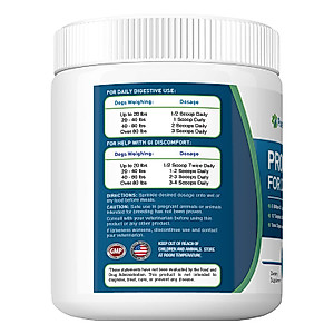 PureNutria Dog Probiotics Dog Supplements - for Dog Diarrhea, Upset Stomachs, Yeast, Gas, Dog Allergy and Dog Immune System Support - Made in USA - 12 Targeted Strains 5 Billion CFU - 120 Scoops
