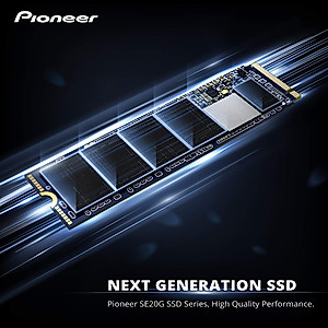 Pioneer 256GB NVMe SSD PCIe M.2 2280 Gen 3x4 TLC Internal High Speed Read/Write up to 3100/1000MB/s Solid State Drive, 300 TBW, PC Laptop Compatible (APS-SE20G-256)