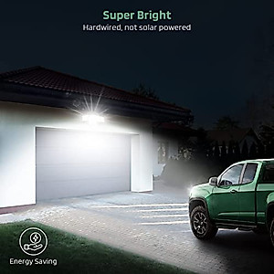 GLORIOUS-LITE LED Security Lights Motion Sensor Outdoor Lights, 35W 3500LM Hardwired Led Flood Light Outdoor with 3 Adjustable Head, 5500K, IP65 Waterproof for Porch Garage Yard(Not Solar)