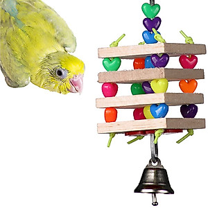 Super Bird Creations SB680 Balsa Stack Bird Toy, Small Bird Size, 6.5" x 2"