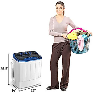 MamaHome DF-X3608-Blue Mini Washing Machine, XPB36-1208-Blue, Blue