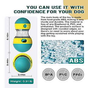 MECODO Dog Interactive Toys Adjustable Dog Treat Dispensing Ball, for Slow Feeding Puzzle Ball Toy for Reduce Boredom and Stimulating IQ Training Suitable for Large, Medium, and Small Dogs