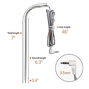 Replacement Waterproof Meat Probe 2pc Compatible with Traeger BBQ Grills, 3.5 mm Plug Meat BBQ Digital Thermostat Probes,Set of 2
